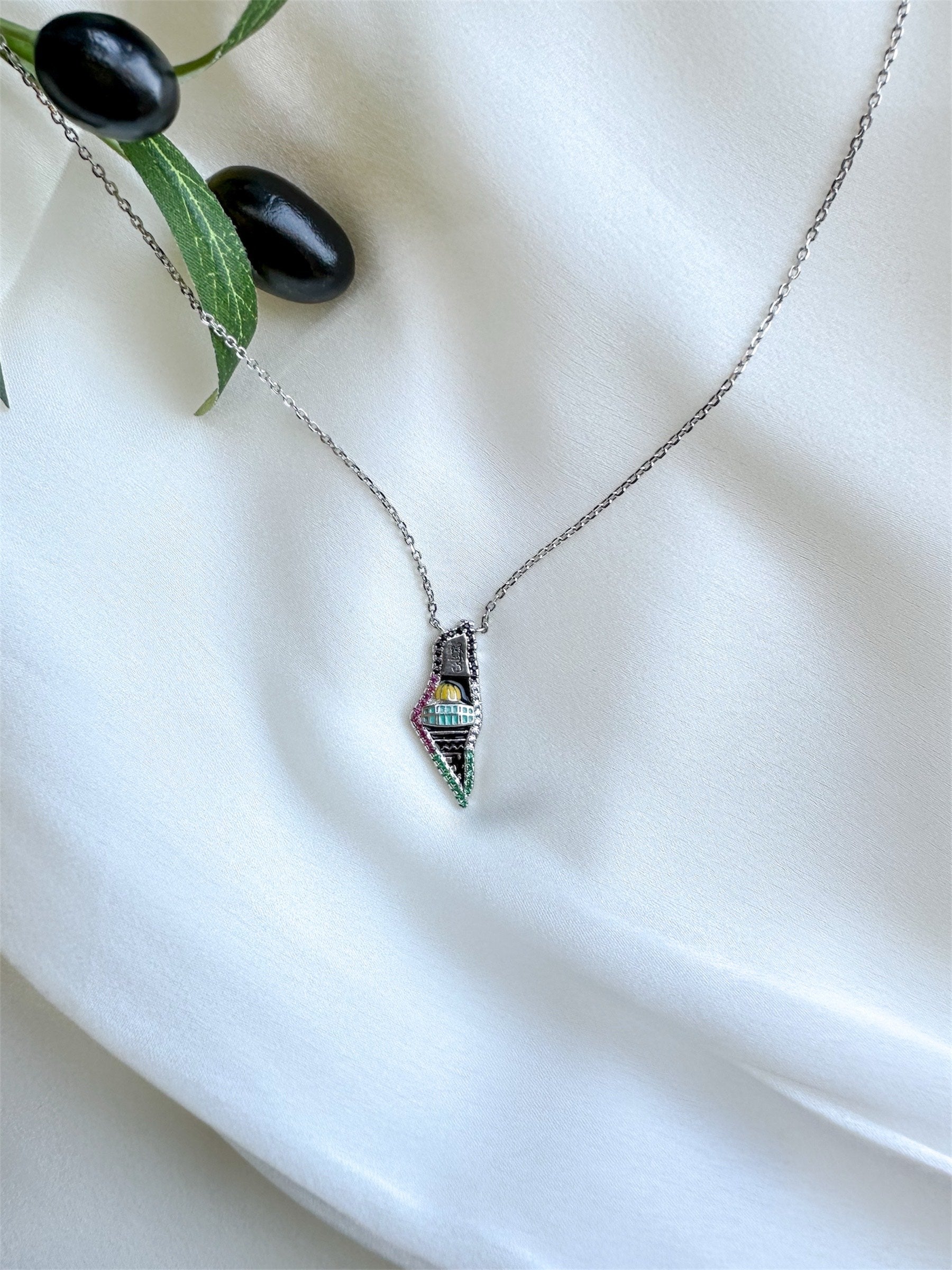 Palestine Map Necklace | Made in Palestine