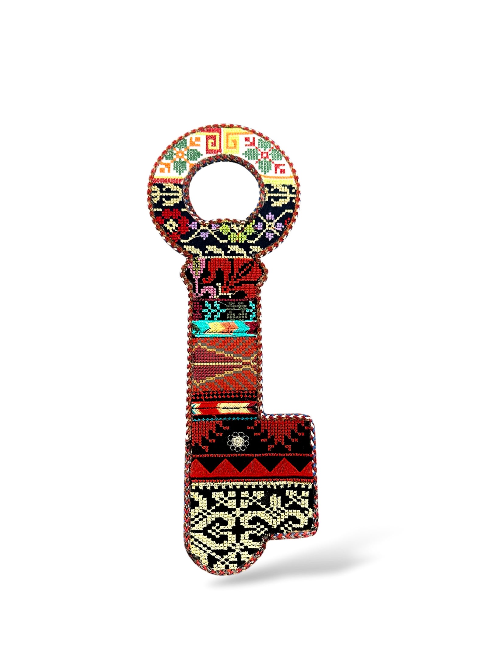 Embroidered Key of Return - Palestinian Heritage Decor | Made in Palestine